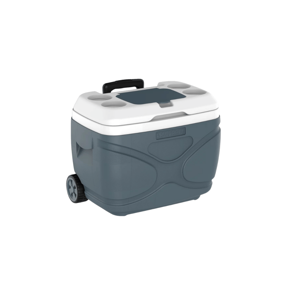 Caixa Témica Cooler 30L com Rodas Everest Soprano Cinza