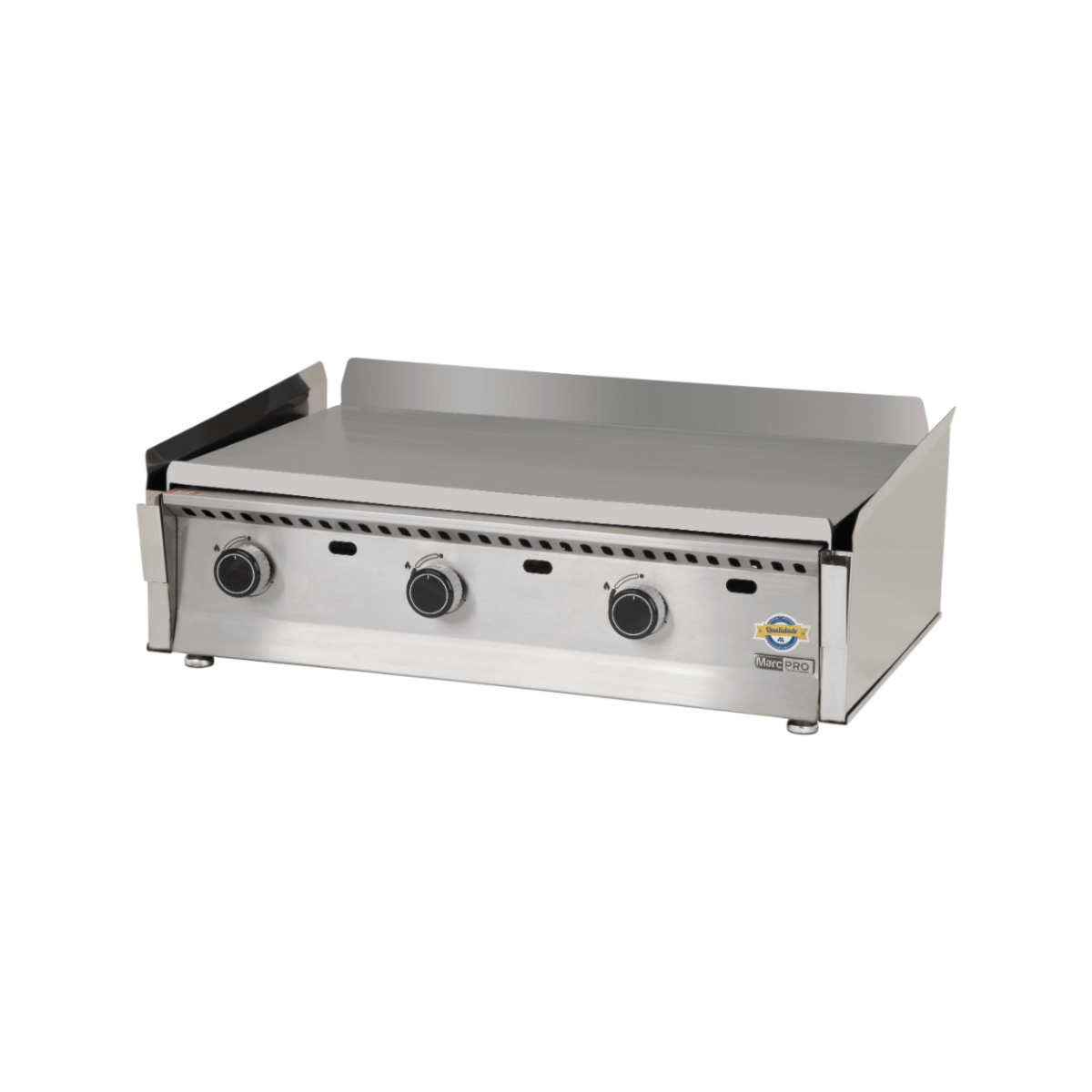 Chapa de Lanche Bifeteira a Gás 80CM MP.2.388 Marchesoni 3 Queimadores