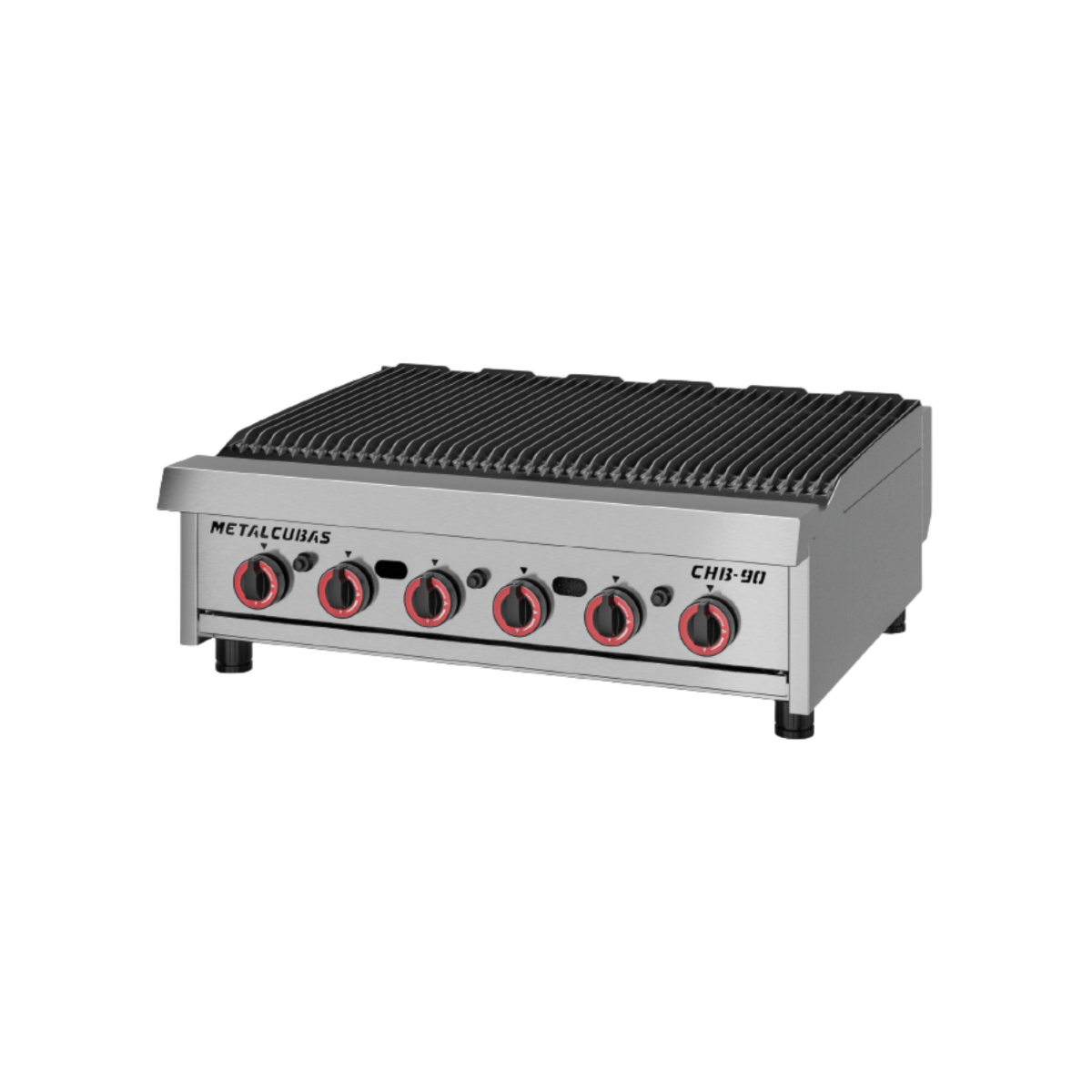 Char Broiler a Gás 90CM CHB-90 PRM 6 Queimadores Metalcubas com Centelhador