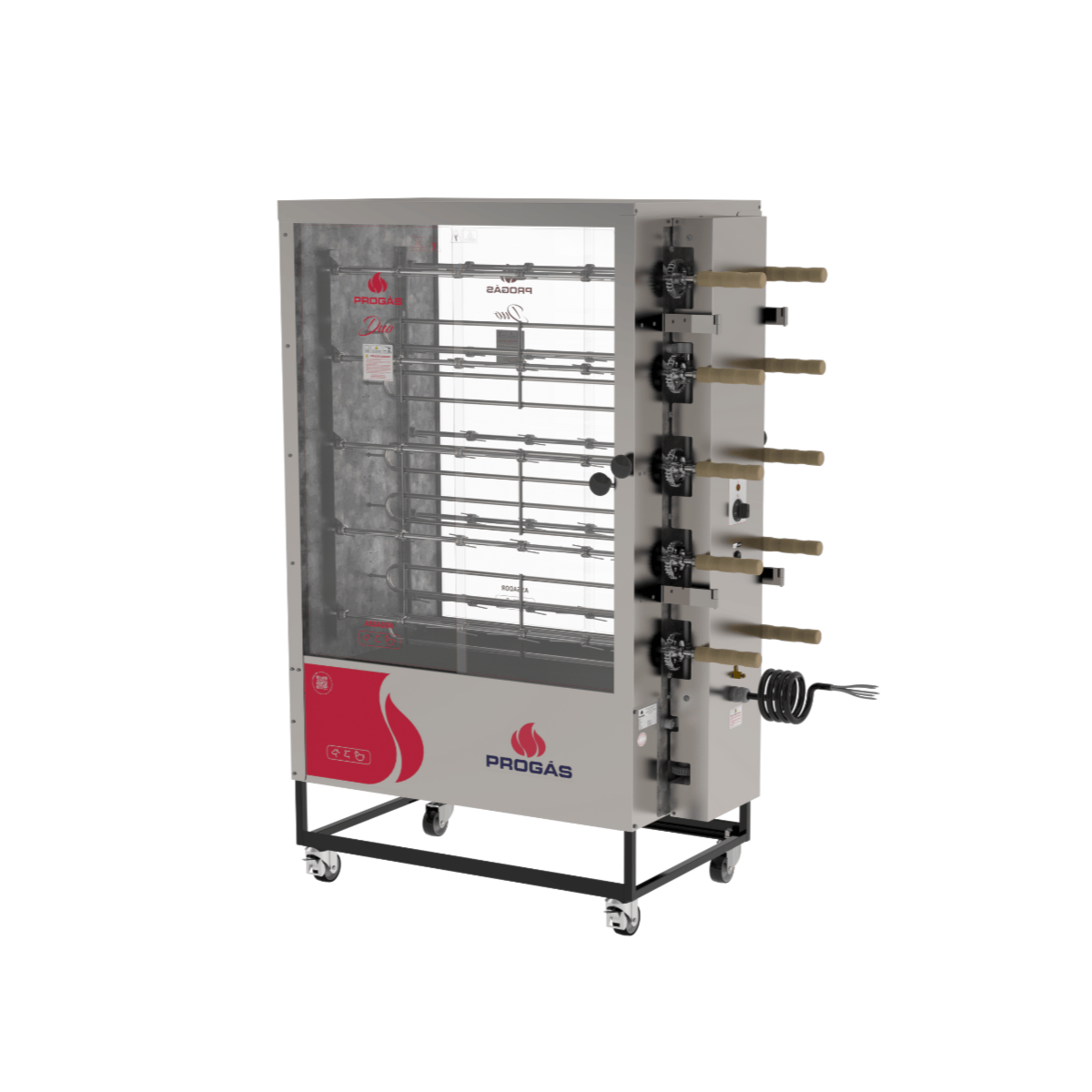 Máquina de Assar Frango Elétrica 50 Frangos PR-6100E DUO Progás 220V Trifásico