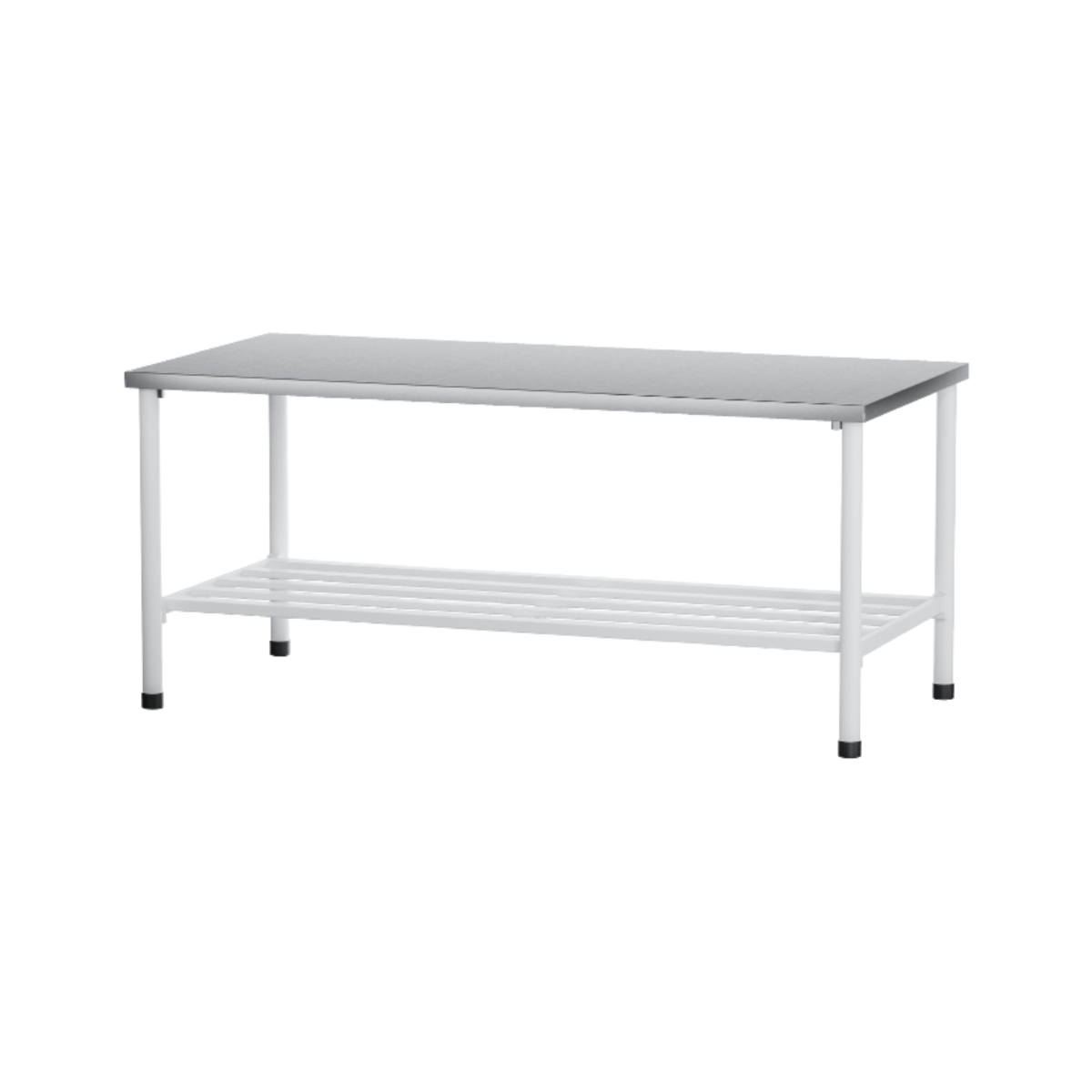 Mesa Inox Multiuso 190x85CM MTC 390 Metalcubas com Paneleiro