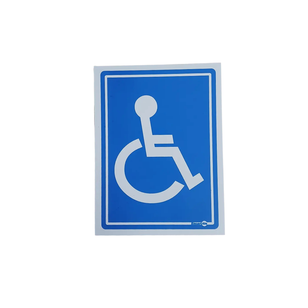 Placa de Sinalização Acessibilidade PCD/Cadeirante 15x20CM